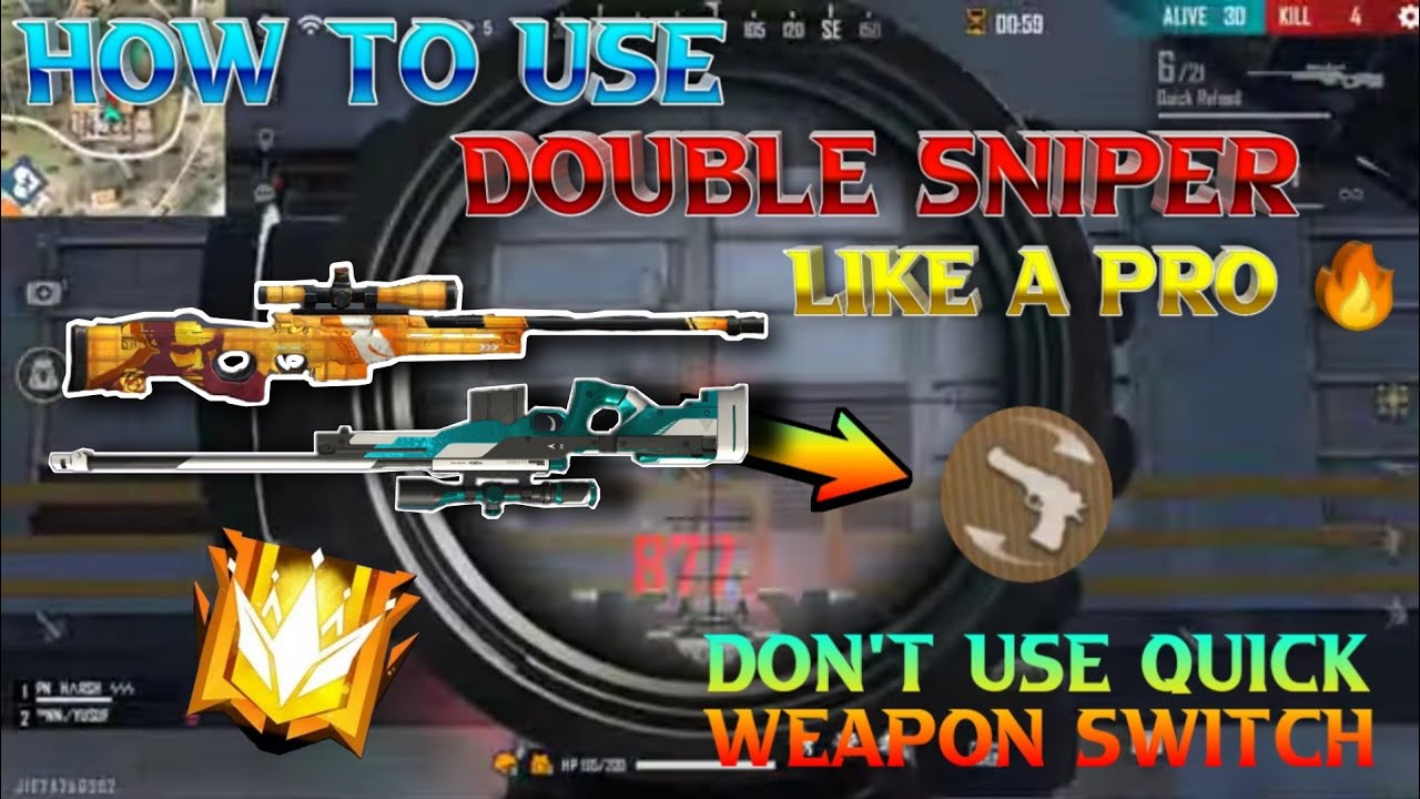How To Use Double Sniper Like A Pro 🔥 - YouTube