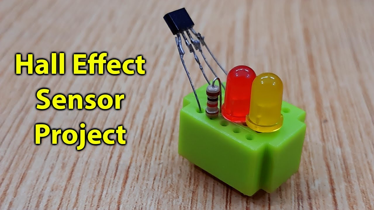 Hall effect sensor Electronic project - YouTube