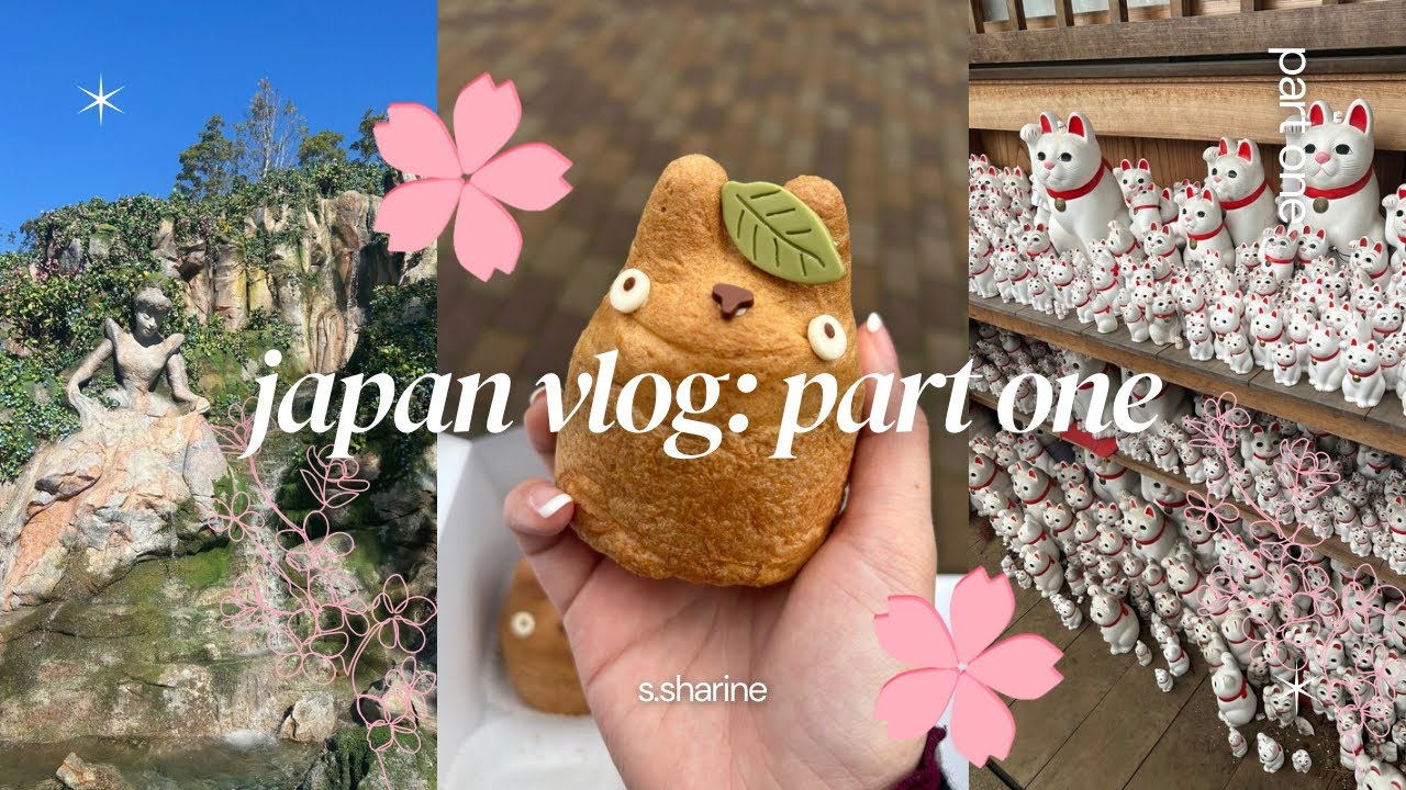 japan vlog part 1: totoro cream puffs, gotokuji temple, tokyo disney ...