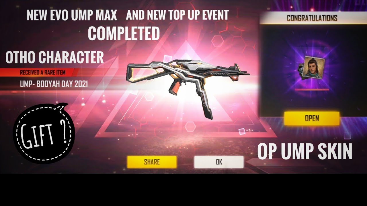 New Evo UMP Skin and Top Up Event Completed 💎🔥 Thank You Brother For ...
