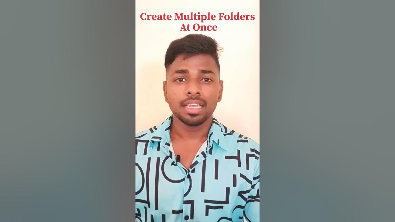 Create Multiple Folders At Once 😀 #shorts #youtubeshorts #computer - YouTube