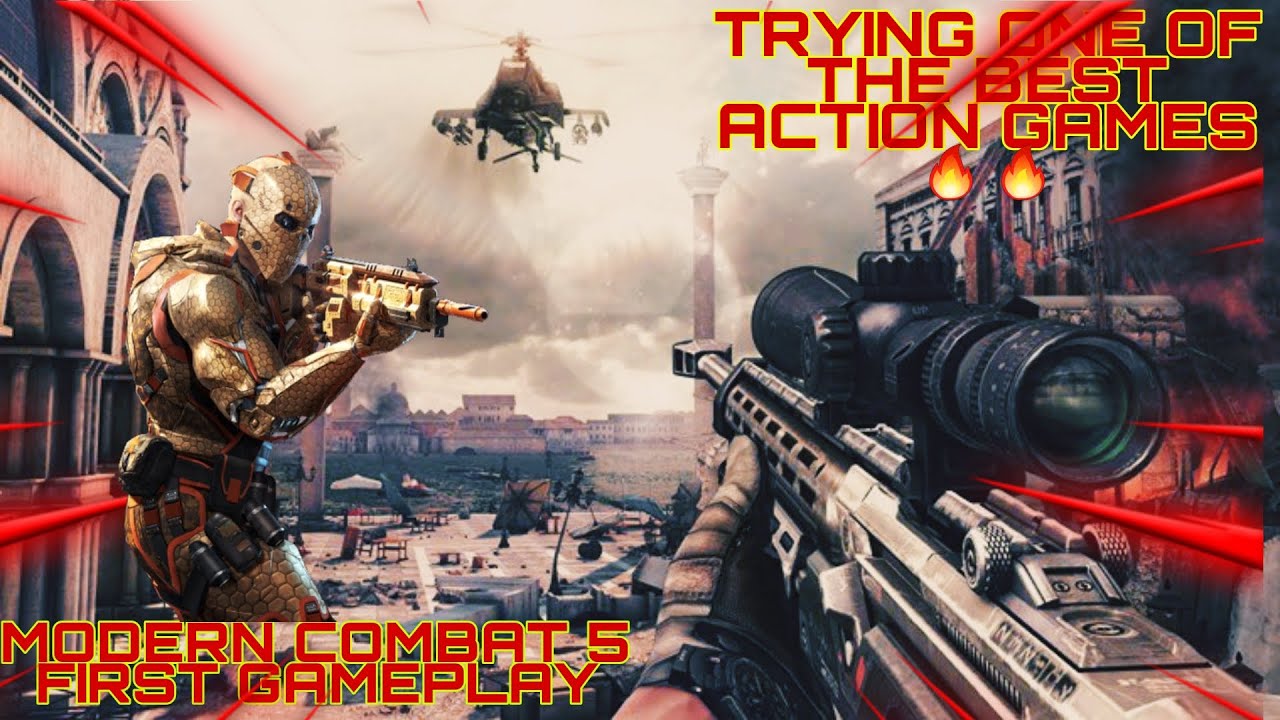 Modern Combat 5 one of the best action games 🔥🔥💀 - YouTube