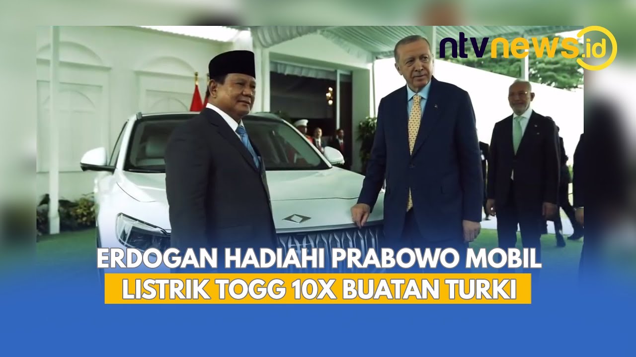 Hadiah Istimewa! Erdogan Berikan Mobil Listrik Togg 10X ke Prabowo ...