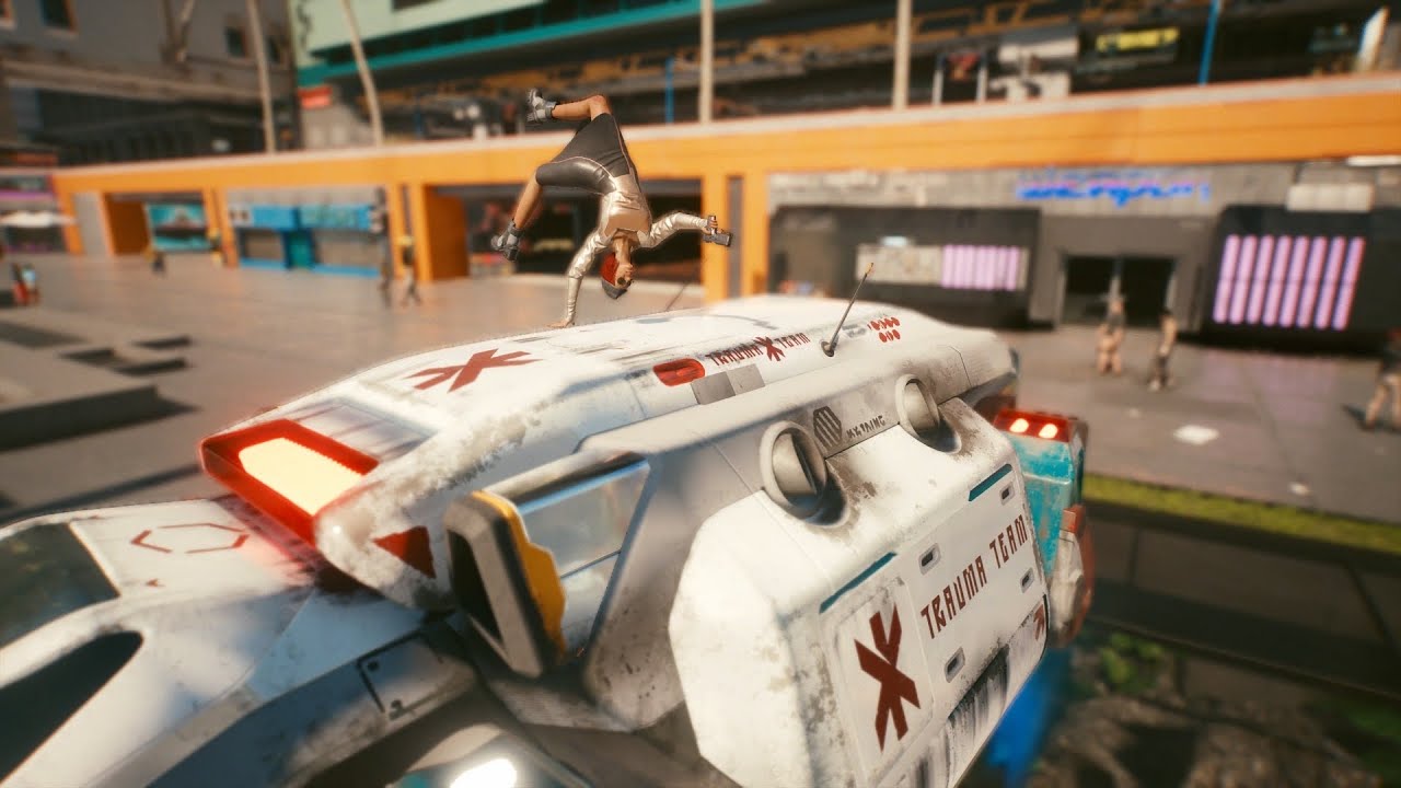 Cyberpunk 2077 Killing Trauma Team at lvl 22!! - YouTube