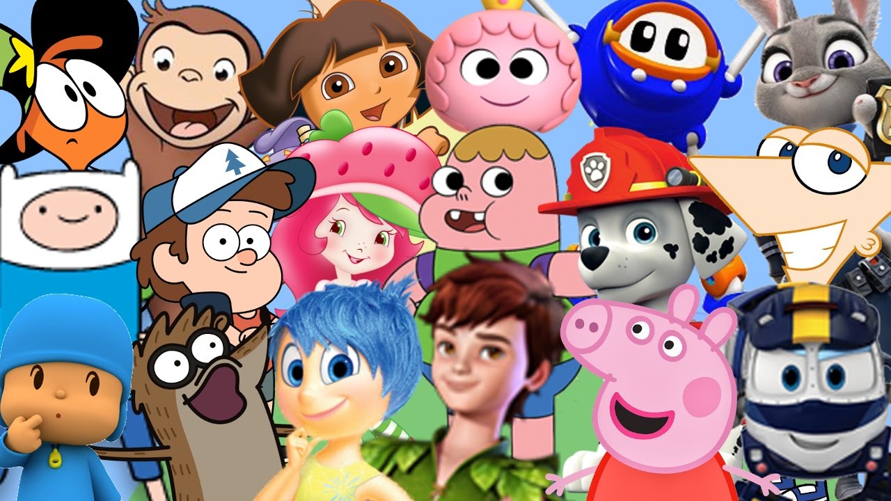 peter pan peppa pig robot train pocoyo dora aventureira zootopia ...