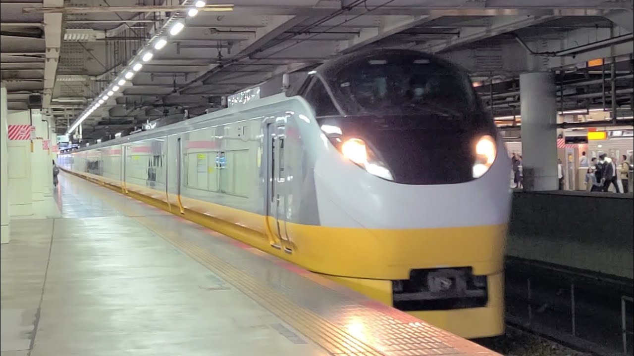 【常磐線】74M 特急 ときわ74号 E657系K2編成 イエロージョンキル塗装 北千住駅 通過シーン - YouTube