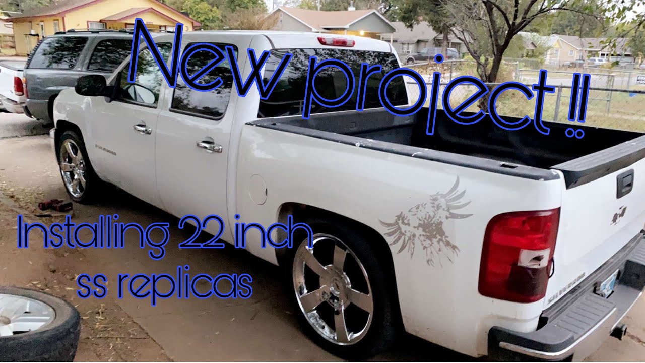 INSTALLING 22 INCH SS WHEELS ON MY NEW TRUCK ! - YouTube