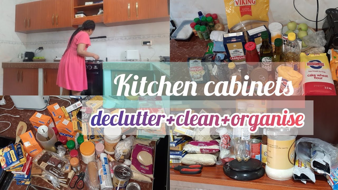 SMALL KITCHEN CABINETS DECLUTTER, CLEAN AND ORGANIZE WITH ME 2022 ...