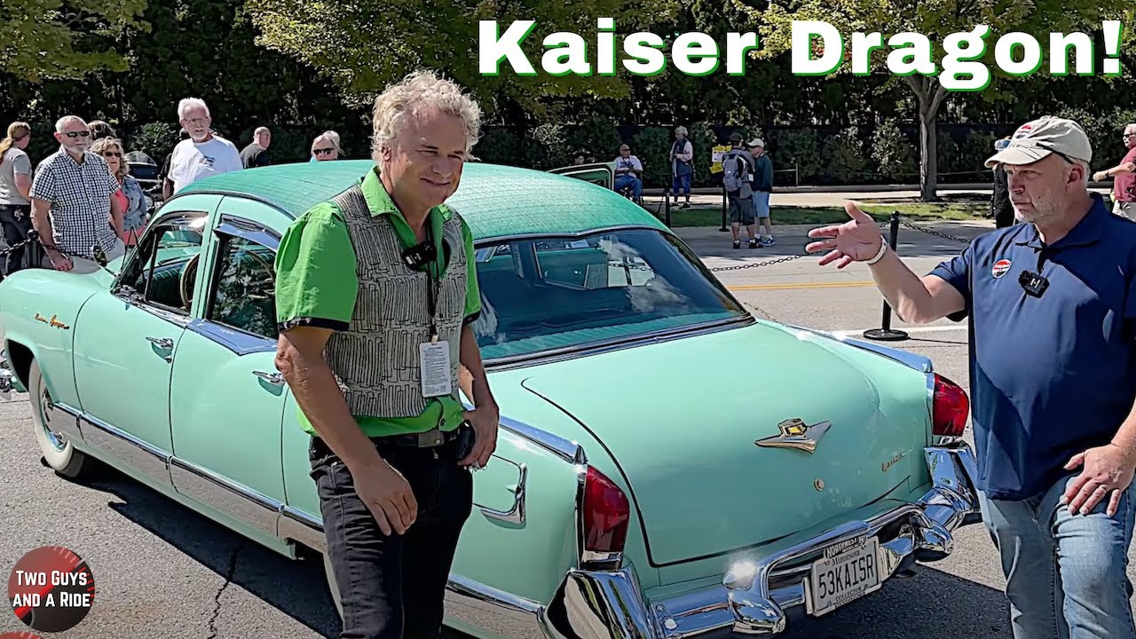 DRAGon MAIN...1953 Kaiser DRAGON. Her DAD SOLD these NEW - YouTube