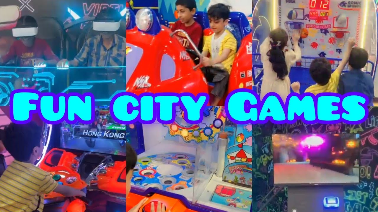 Game zone,we play game in Fun😍 city,cantourus Islamabad - YouTube