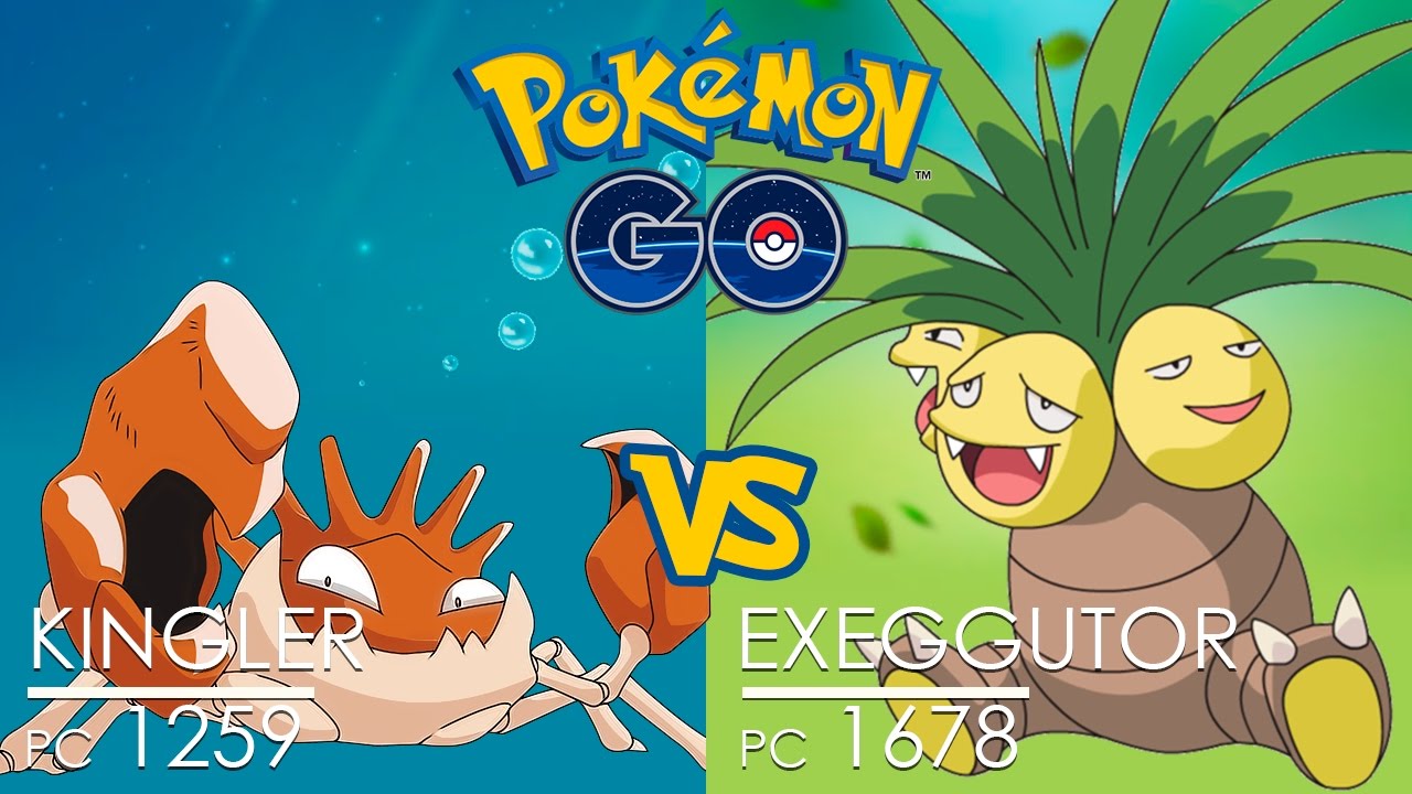 Pokémon GO Gym Battle ☢ Kingler vs Exeggutor with Psychic Attack - YouTube