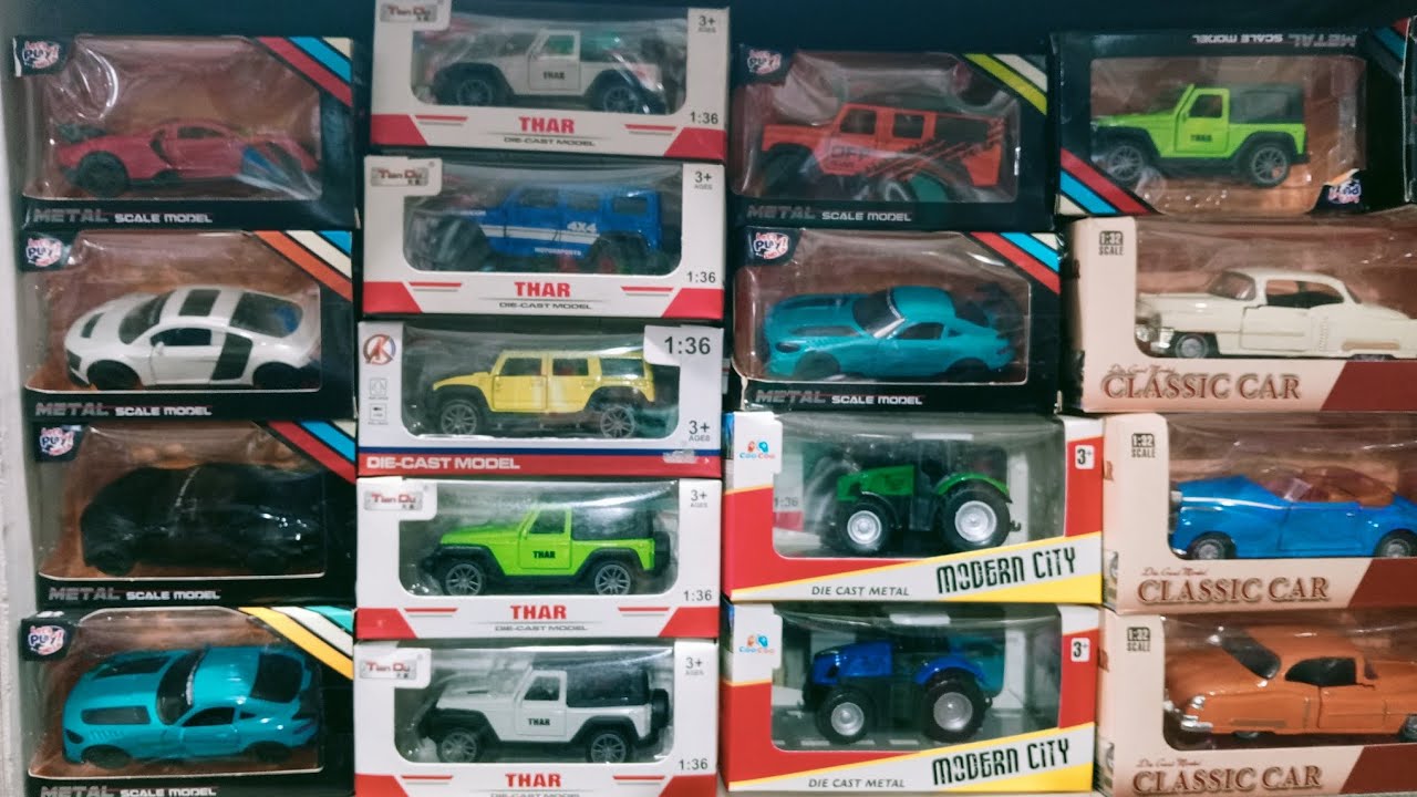 Metal Car 🚗# Thar# 4x4 Car# Tractor# Classic Car# Lamborghini Car# All ...