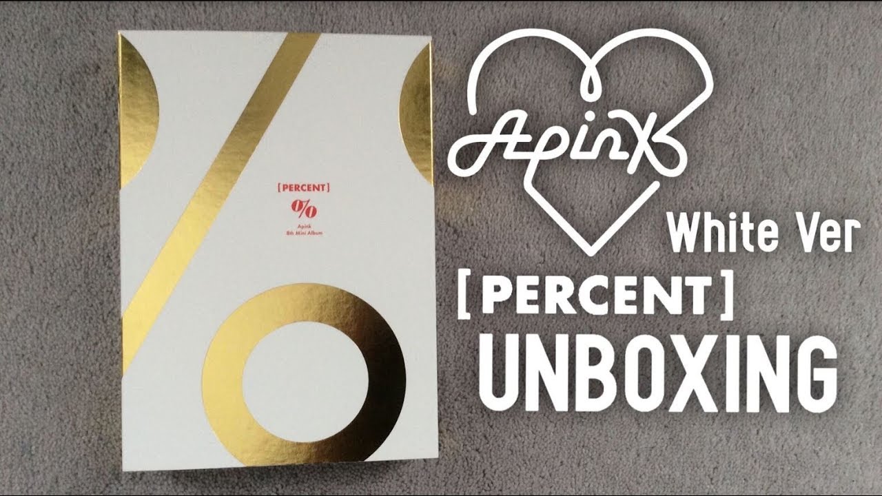 Apink 8th Mini Album "Percent" (White Ver) UNBOXING // dahyunscat - YouTube