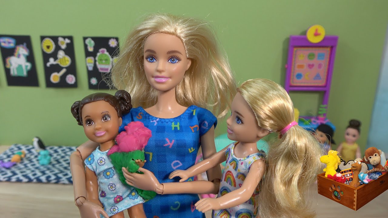 Barbie and Ken at Barbie’s Dream House Day Care and Flower Shop w ...