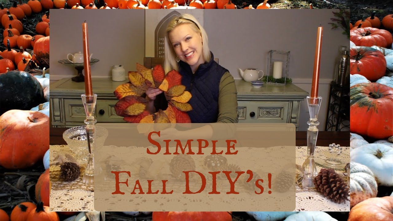 Simple Fall Craft DIYs! | Thanksgiving Ideas | Easy Fall DIY | - YouTube