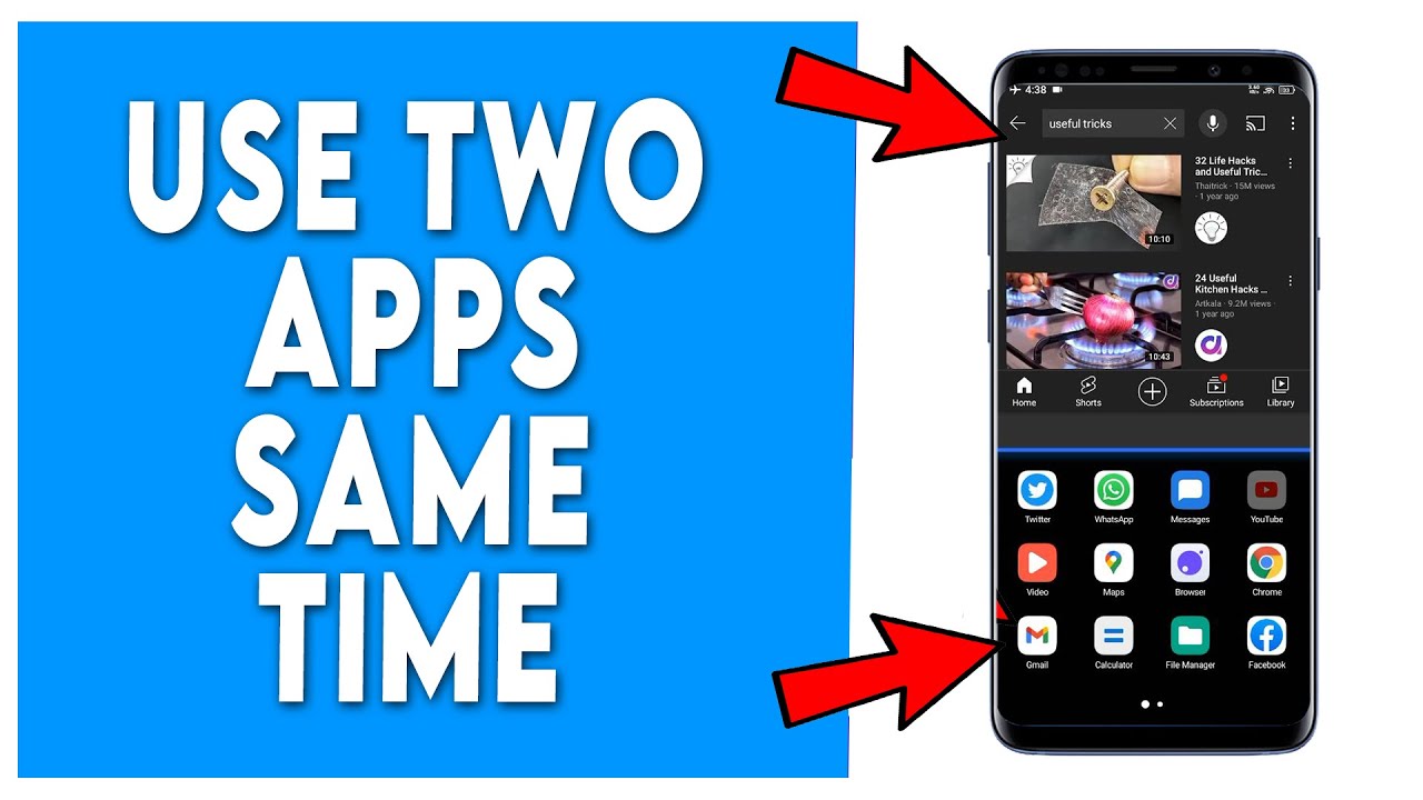 How to Use Two Apps at the Same Time | Android Split Screen - YouTube