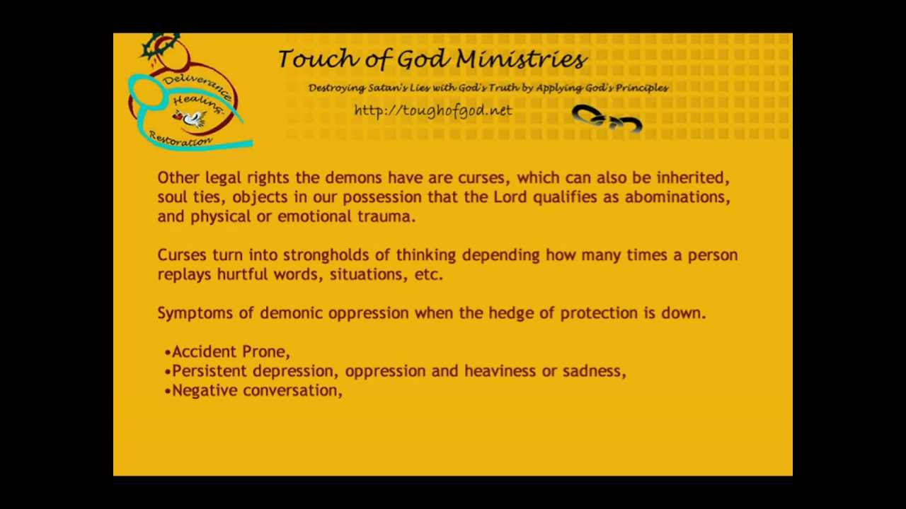 Symptoms of Demonic Oppression - YouTube