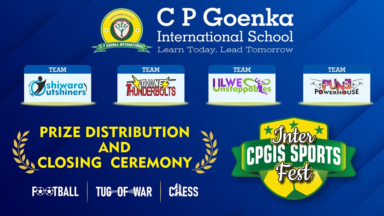 CP Goenka International School, prize distribution and closing ceremony ...