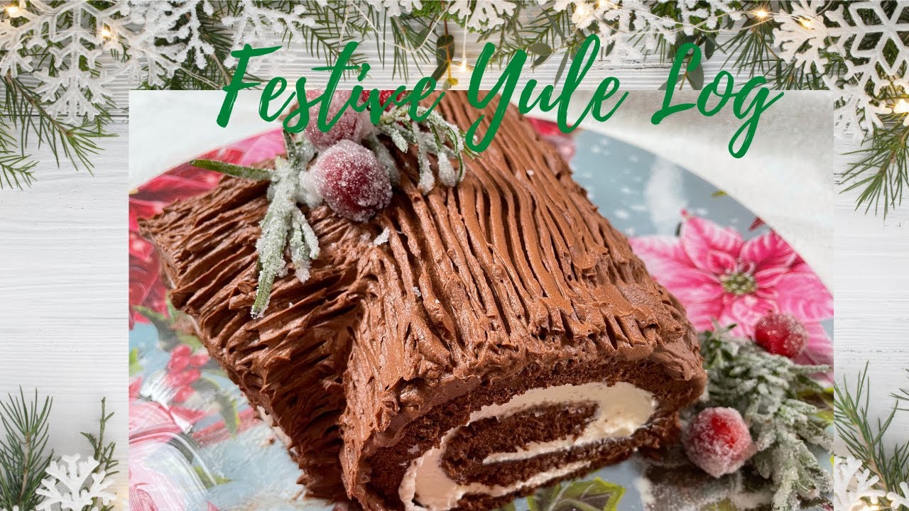 Festive Yule Log - YouTube