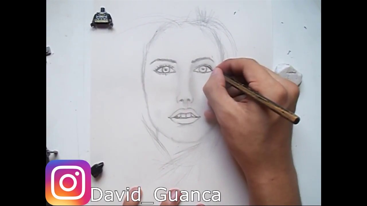Drawing Emma Roberts /// Dibujando Emma Roberts - YouTube