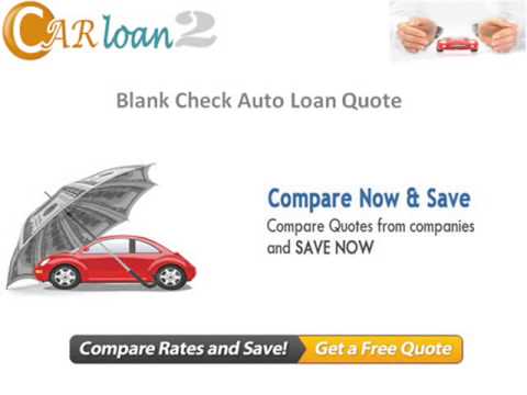 Blank Check Car Loans For Bad Credit - YouTube