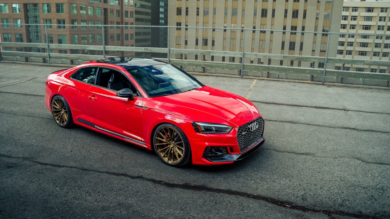 Audi RS5 lowered on ABT HAS with VisionForged wheels. [4K] - YouTube