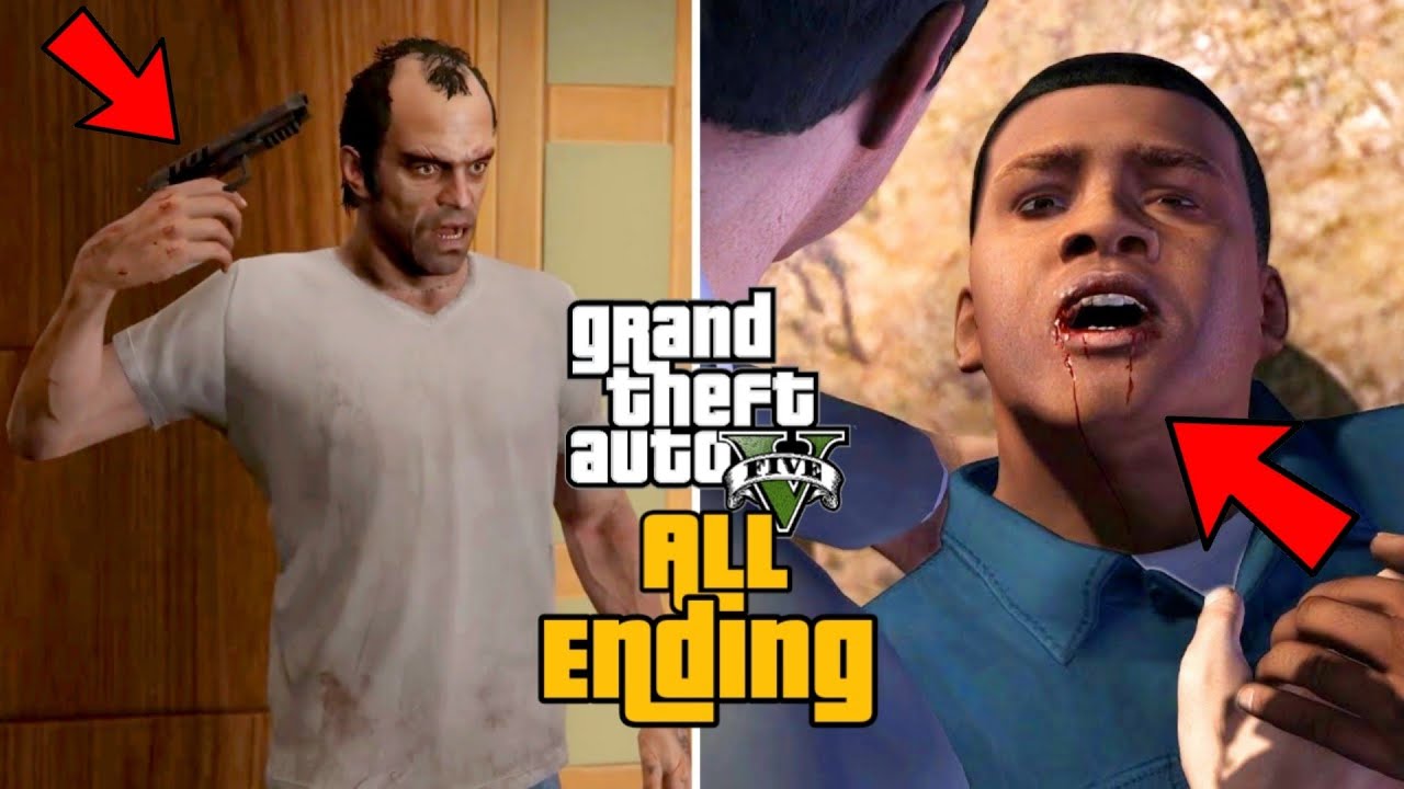 GTA 5 - All 5 Endings! (A,B,C, Secret & BETA) - YouTube
