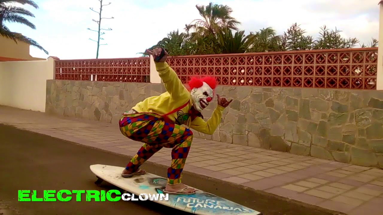 Electric Clown with SURF-SK8 - YouTube