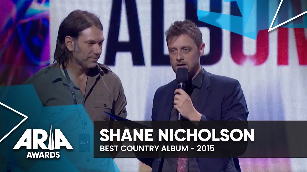 Shane Nicholson wins Best Country Album | 2015 ARIA Awards - YouTube