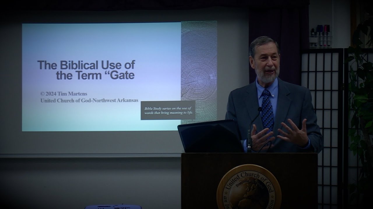 The Biblical Use of the Term, ‘Gate’, by Tim Martens - YouTube