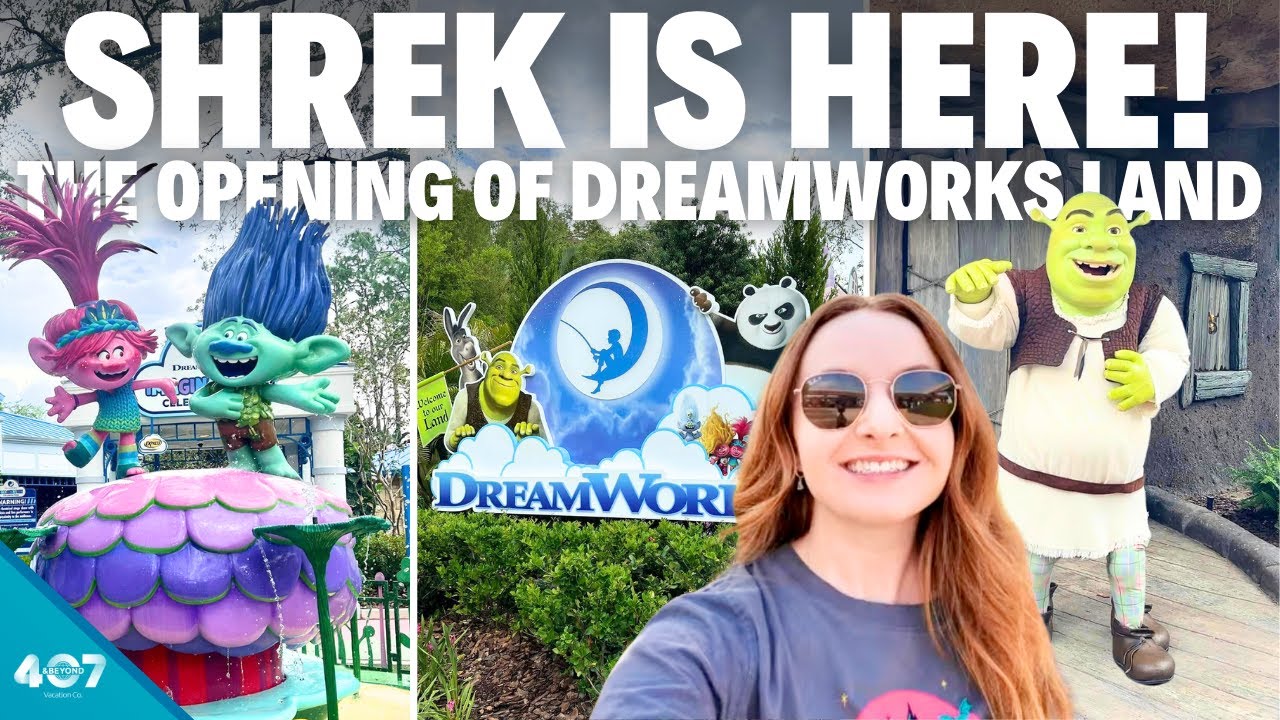 See Shrek in Real Life! DreamWorks Land Overview at Universal Studios Florida #universalorlando ...
