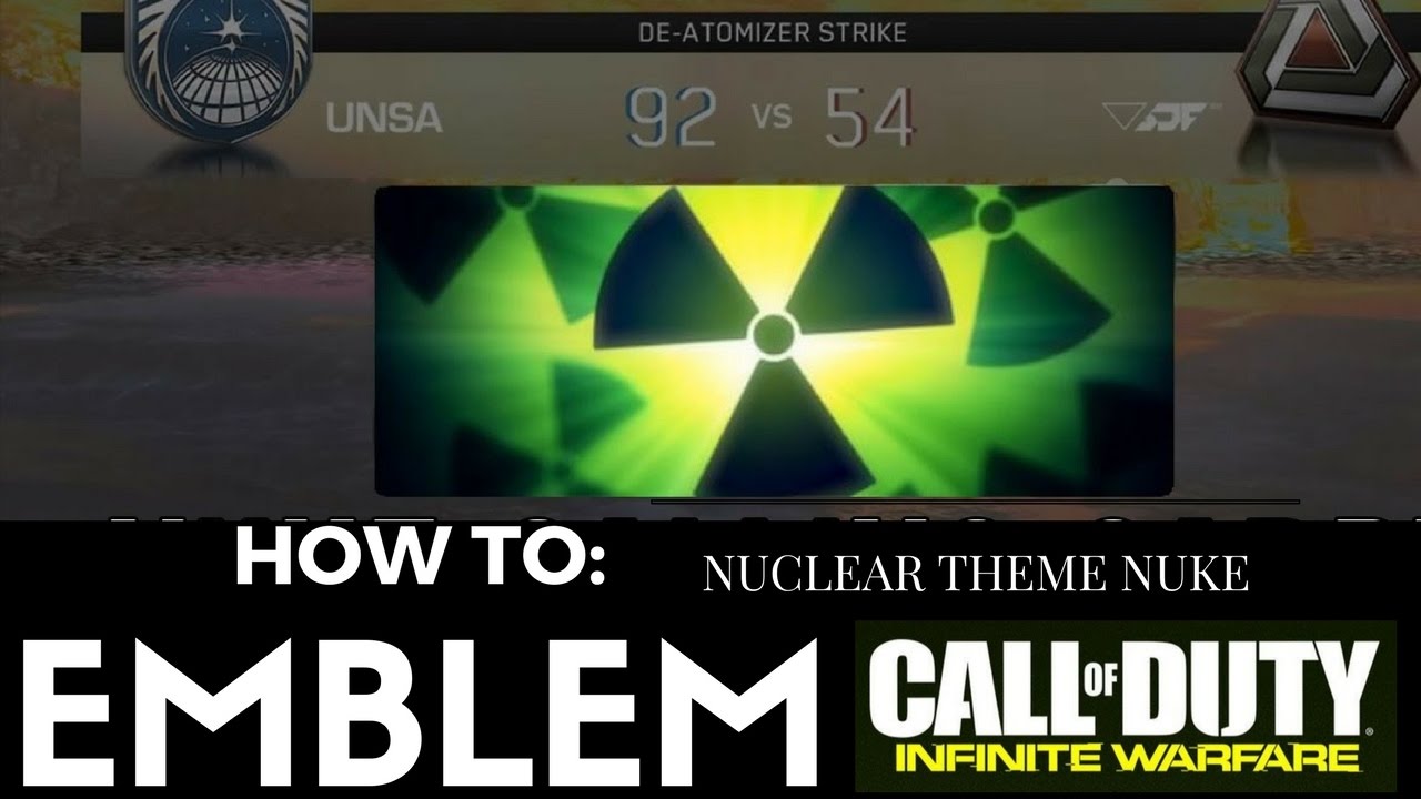 HOW TO EMBLEM: INFINITE WARFARE MATCHING NUKE CALLING CARD EMBLEM ...