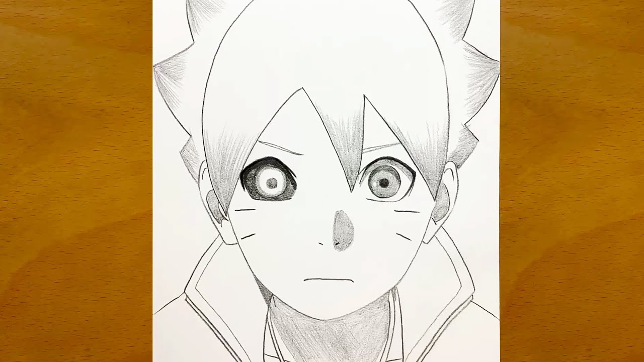 How to Draw Boruto Uzumaki | Step-by-Step Anime Sketch Guide | Naruto ...