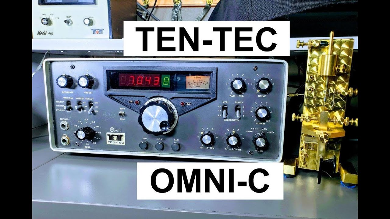 TEN-TEC OMNI-C 🥇 VizKey Vertical Bug 🥇 CW QSOs in K1USN SST - YouTube