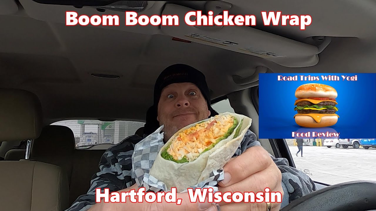 RTWY Food Review-Boom Boom Chicken Wrap! Hartford, Wisconsin - YouTube