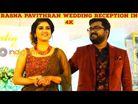 Rasna Pavithran Actress Wedding/Marriage Reception in 4K