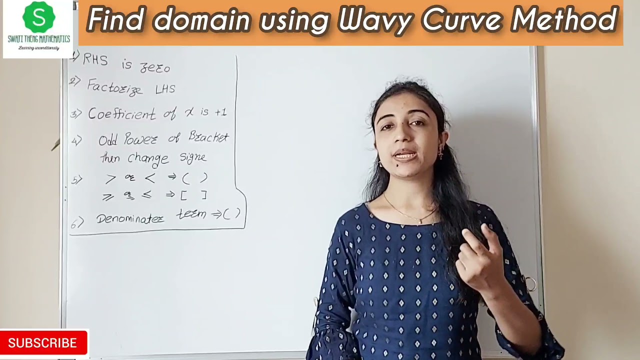 Find domain using wavy Curve Method class 11th 12th maths - YouTube