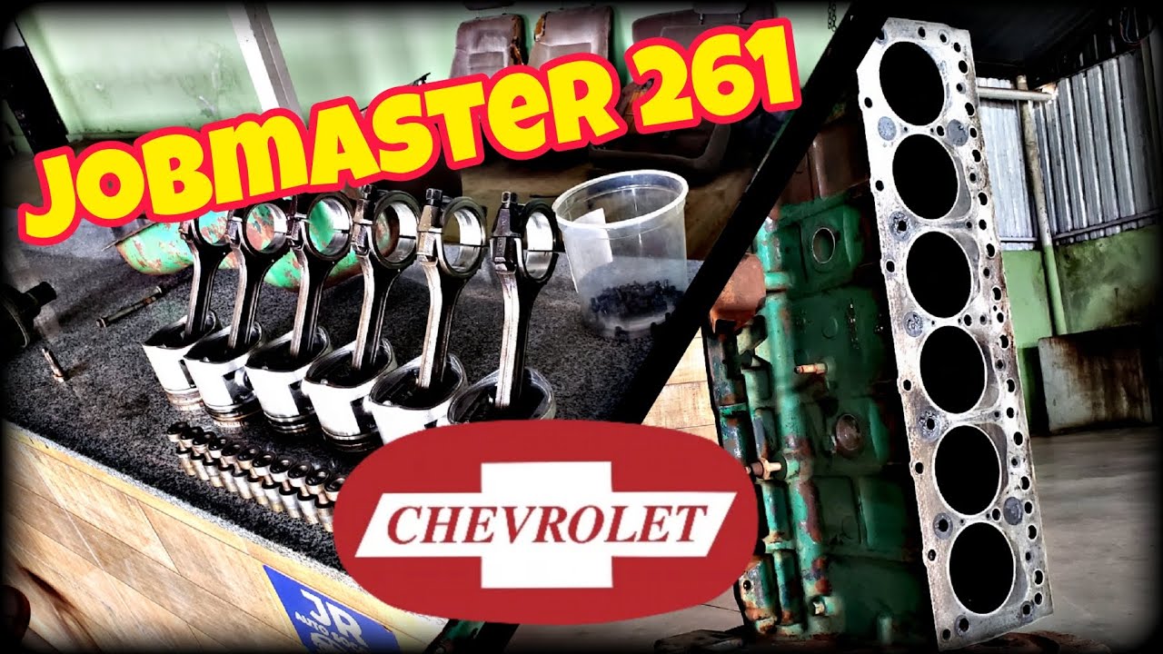Motor Jobmaster 261 Chevrolet C10 desmontagem análise explicando ...