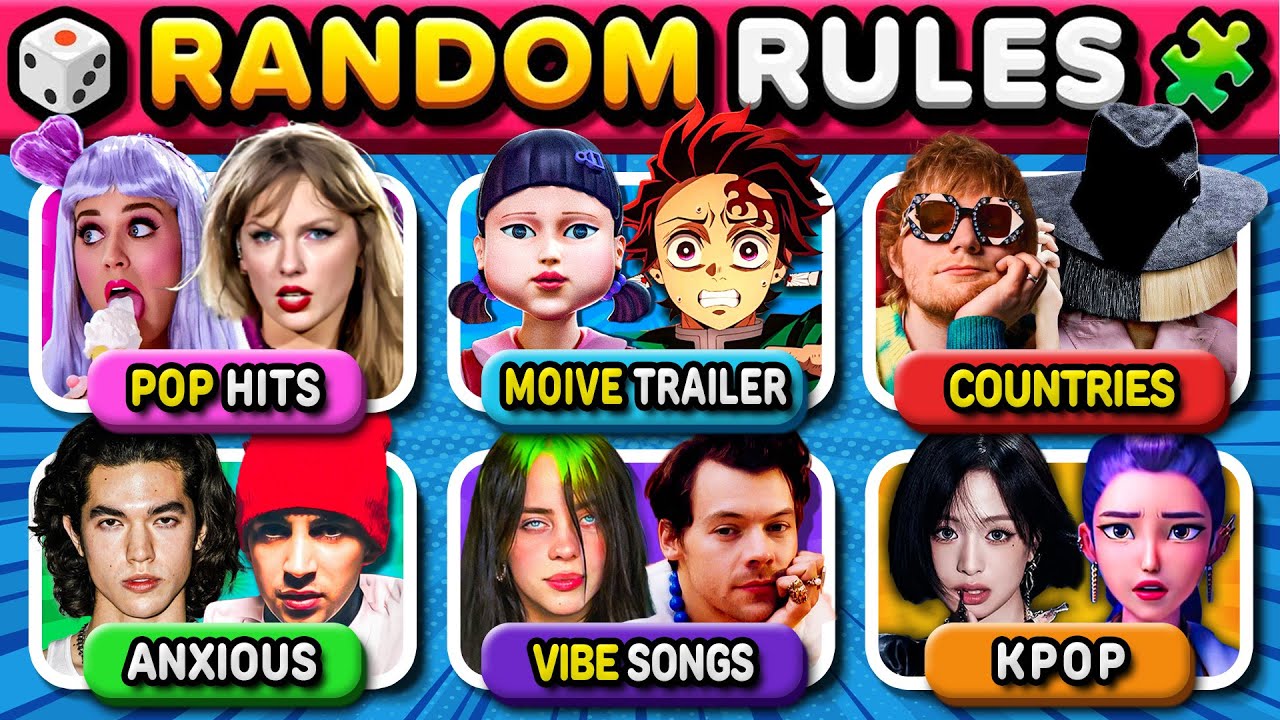 Save One Song: RANDOM RULES🤩 Pop Hits, Moive Trailer, Random Countries ...