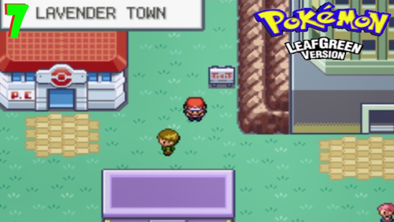 Let's Go to the Lavender Town #7 Pokemon Leaf Green Walkthrough - YouTube