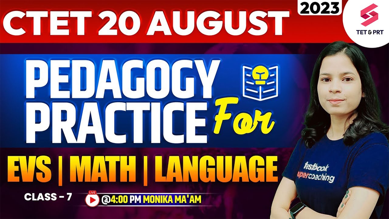 CTET 20 August 2023 | Pedagogy Practice For EVS | Math | Language ...