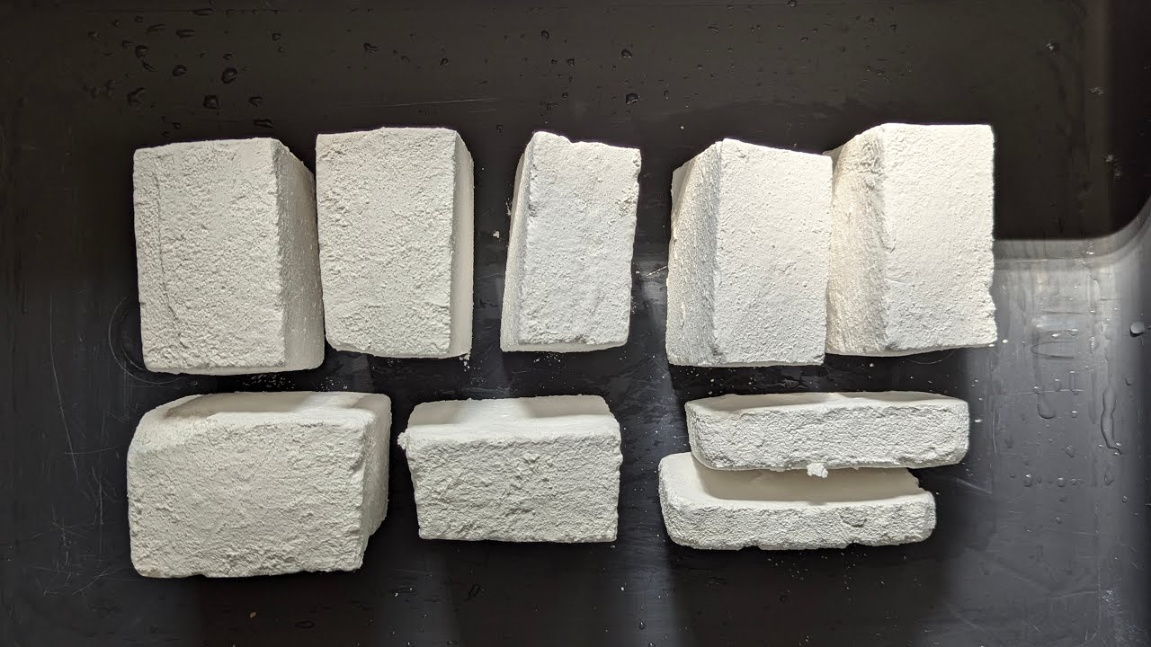 9 Crunchy and dusty Easy Grip Refurbished Chalk Blocks - YouTube