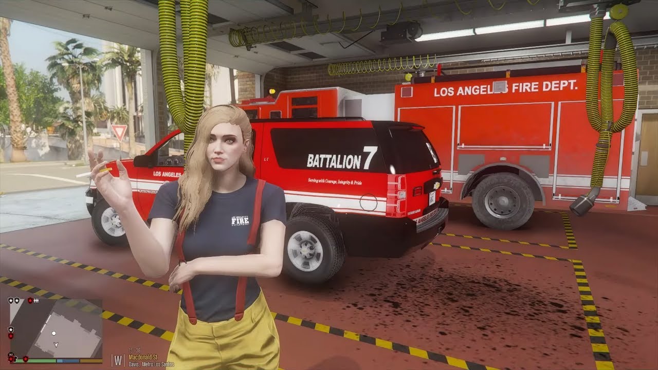 Let's Play LSFDFR As First Responder LAFD Battalion 7 - FireFighter ...