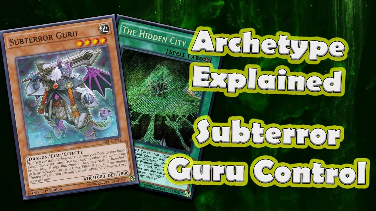 Yu-Gi-Oh Archetype Explained : Subterror Guru Control - YouTube