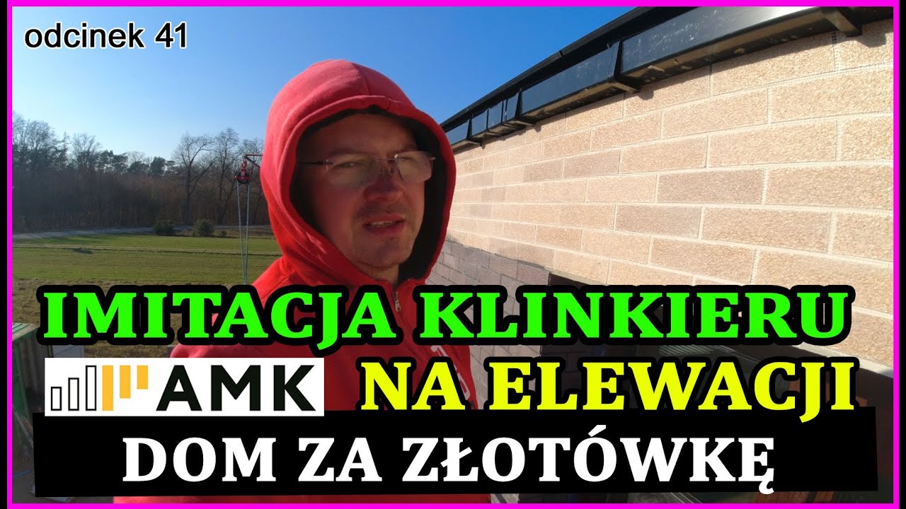 Imitacja klinkieru z AMK Cegła na ścianie południowej - piękna elewacja ...
