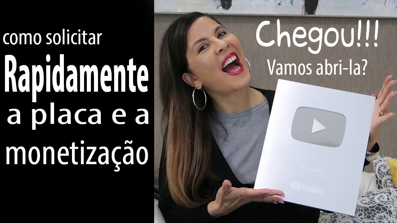 Como RECEBER A PLACA DO YOUTUBE RAPIDAMENTE, Unboxing Placa Youtube ...