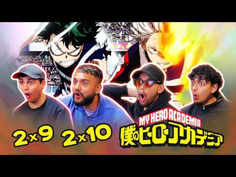 DEKU VS TODOROKI...PEAK!! 🔥 | My Hero Academia 2x9 & 2x10 | FIRST TIME REACTION