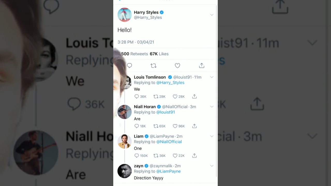 One Direction tweet about their breakup | One Direction Reunited tiktok ...