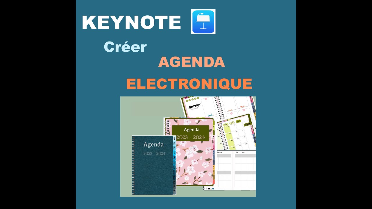 KEYNOTE: Créer un agenda électronique ou livre de recettes - YouTube