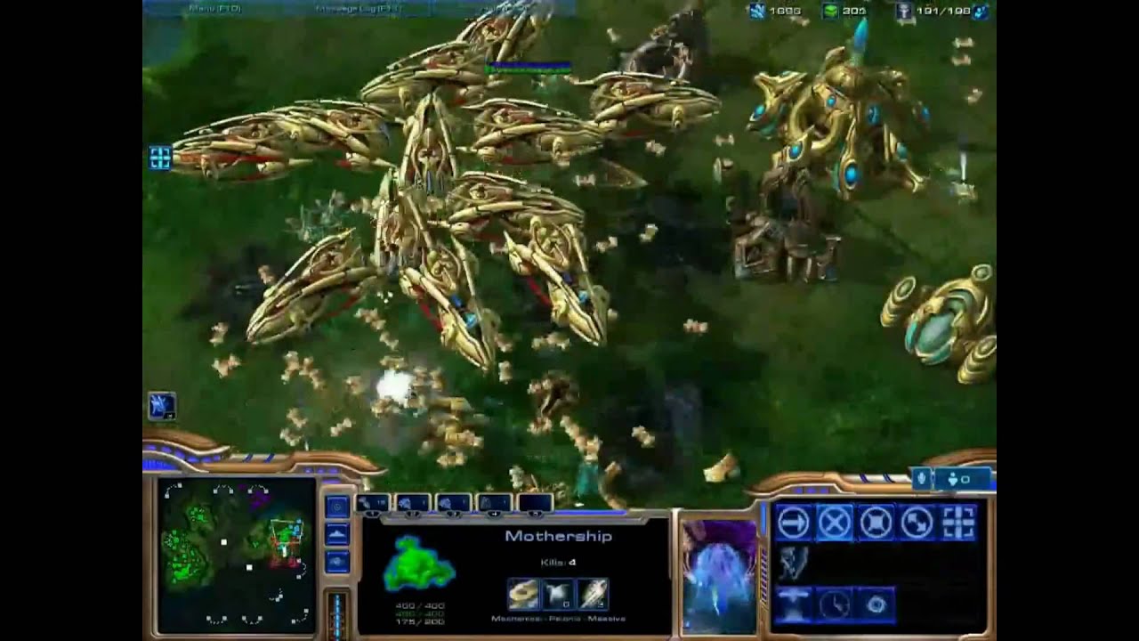 Starcraft 2 Mothership and Carriers - YouTube